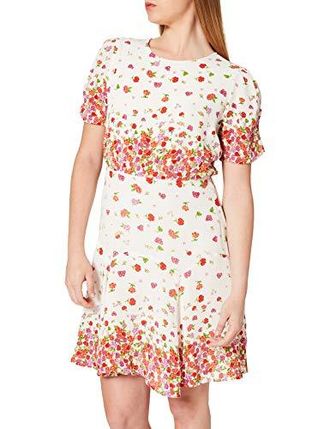 Derhy Soyeuse Robe, Ecru, S Femme