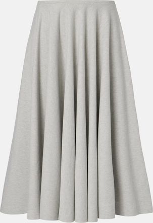 Norma Kamali Midirock aus einem Baumwollgemisch