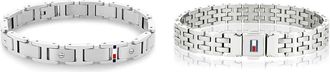 Tommy Hilfiger Jewelry Armband mit Knebelverschluss für Herren aus Edelstahl - 2790393 & Jewelry Armband für Herren aus Edelstahl - 2701062