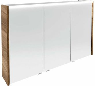 Fackelmann VERONA LED Spiegelschrank 110 cm, Braun Dunkel-73192