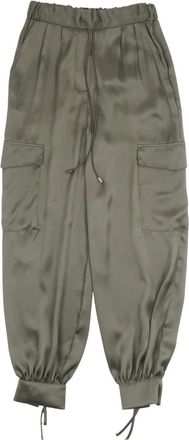La Fileria Femme, Pantalons, Vert, Taille: 34 FR Tapered Pantalons