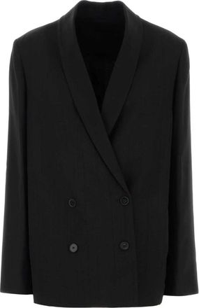 Loulou Studio Femme, Vestes, Noir, Taille: 40 FR Minka Tailored Jacket