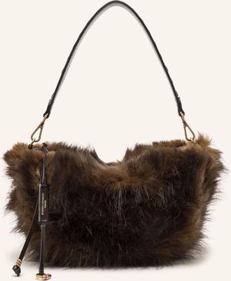 Gianni Chiarini Gianni Chiarini Schultertasche Cleo Small Aus Kunstfell braun