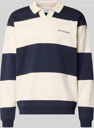 Marc O'Polo Denim Relaxed Fit Troyer aus reiner Baumwolle