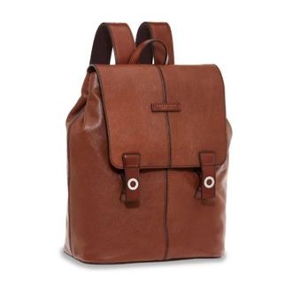 The Bridge Business-Rucksack aus geh&auml;mmertem Leder Braun Unisex - - Bags - Damen - Braun - ONE SIZE