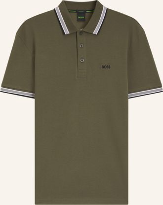 HUGO BOSS Piqu&eacute;-Poloshirt Paddy Curved Regular Fit gruen