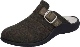 Westland by Josef Seibel Damen Pantoffeln Roubaix 04,Weite G (Normal),Wechselfußbett,schlapen,Home-Slipper,House-Slipper,patschen,Grün (Oliv-Kombi),41 EU / 7 UK