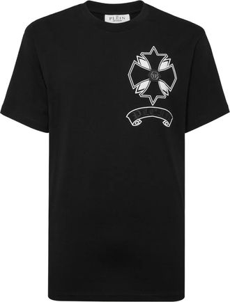 Philipp Plein t-shirt Puffy Chrome Crest - Noir