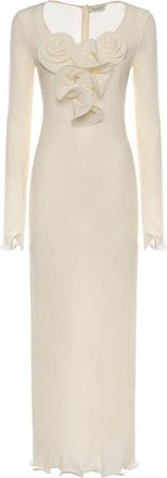 Magda Butrym Knielanges Kleid - Wei&szlig;