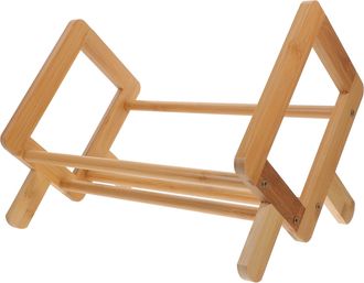 NUOBESTY Tischregal aus Bambus Schreibtisch B&uuml;cherablage Organizer f&uuml;r B&uuml;cher und Zeitschriften Robustes Desktop Regal zur Aufbewahrung von Dokumenten und B&uuml;ro