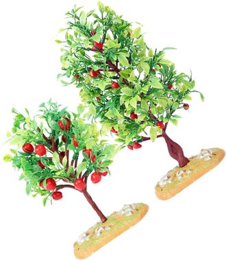 Cabilock 2stücke Miniatur Baummodelle Für Sandtisch-DIY-Modell Künstliche Architekturbäume Aus Stabilem Naturgetreues Design Für Heimwerkeraktivitäten Leicht U