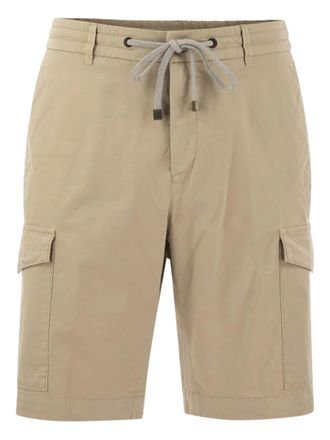 PESERICO Cargo-Shorts mit Kordelzug - Nude