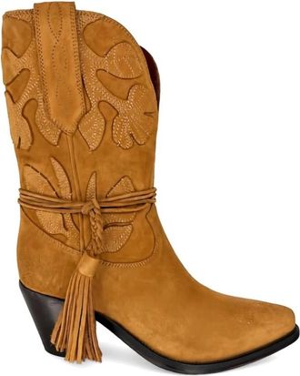 Golden Goose Femme, Chaussures, Brun, Taille: 40 EU Bottes style western en daim Wish Star