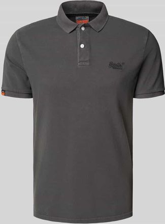 Superdry Regular Fit Poloshirt mit Label-Stitching