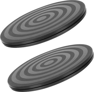 Angoily 2 Stück Drehbarer Kunststoff Drehteller Runde Drehbare Arbeitsplatte für Töpferarbeiten Stabile mit Verschleißfester Oberfläche für Tonmodellierung un