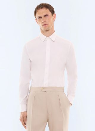 Fursac Chemise en popeline de coton - Taille 37 - Homme