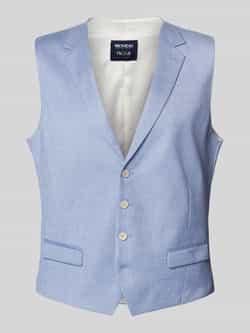 Mc Neal Slim Fit Weste mit Leinen-Anteil