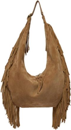 Orciani Femme, Sacs, Brun, Taille: ONE Size Isola Peach Fringe Large