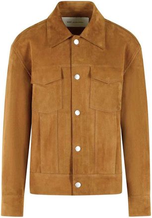 Ami Blouson En Cuir - Marron