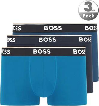 HUGO BOSS Herren Trunks blau Baumwolle & Mix unifarben