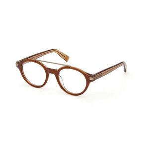 Ermenegildo Zegna Homme, Accessoires, Brun, Taille: 50 MM Ez5327 045 Optical Frame