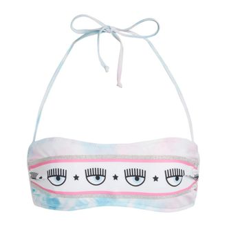 Chiara Ferragni Bandeau Bikini-Top mit Logo-Band - - Swimwear - Damen - Blau - XL