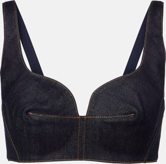 Givenchy Bralette aus Denim