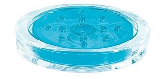 Spirella Seifenschale Steinoptik dekorative Badausstattung Seifenablage Ma&szlig;e: 13 x 10 x 3 cm - Acqua