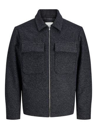 Jack & Jones Herren Jprccrussel Wool Blend Jacket Sn, Charcoal Gray, l
