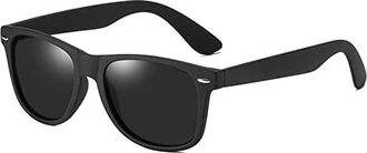 Generic Lunettes de soleil polarisées rétro pour hommes et femmes pour conducteur, conduite, plein air, ombrage, vacances à la plage (couleur : A, taille : mo