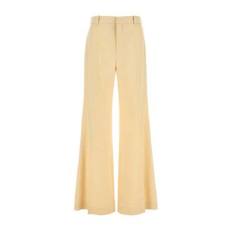 Chlo&eacute; Canvas Wide-Leg Hose - - Trousers - Damen - Gelb - M