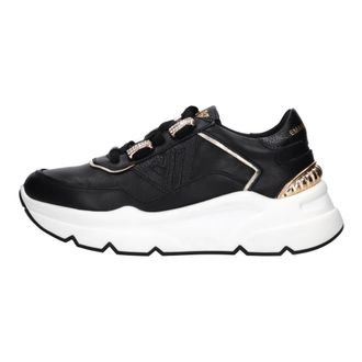 Emanuelle Vee Femme, Chaussures, Noir, Taille: 36 EU Leather Baskets