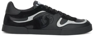 Dolce & Gabbana Mens Trainers With Logo Black Calfskin Sneaker