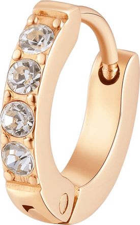 Brosway Einzel Ohrring Chakra f&uuml;r Damen aus Edelstahl und Kristallglas in der Farbe Gold, L&auml;nge: 12 mm, BHKE038