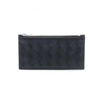 Bottega Veneta Homme, Accessoires, Noir, Taille: ONE Size Porte-monnaie en cuir noir