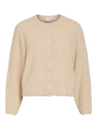 Vila Damen Vipaza O-Neck L/S Knit Jacket, Birch,XS