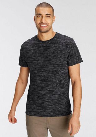 AJC T-Shirt Kurzarm, Regular Fit, meliert, Rundhalsausschnitt