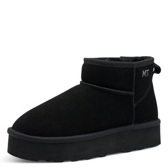 Marco Tozzi Marco Tozzi Damen Stiefeletten aus Leder Bequem, Schwarz (Black), 37 EU