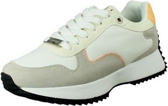 Spot On Elle Sport F7R347 Chaussures de sport légères compensées en mousse à mémoire de forme pour femme, blanc, 38 EU