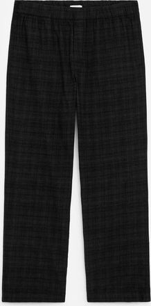 Arket Pyjamahose Aus Flanell -Grau