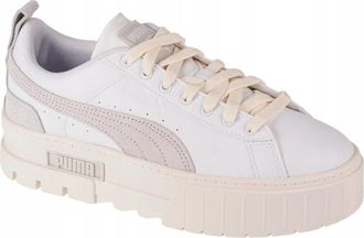 Puma Damen Sneaker Mayze Thrited, Wildleder (Wei&szlig;/Beige)