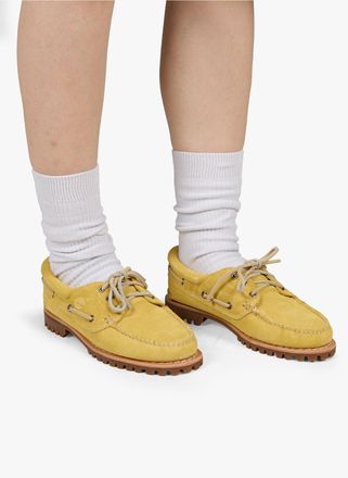 Timberland Chaussures bateau crant&eacute;es en cuir