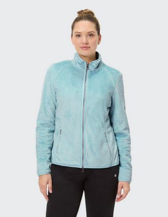 Joy Sweatjacke SWEATJACKE MALENA aus Polyester, f&uuml;r Freizeit und Sport, mit robustem Rei&szlig;verschluss