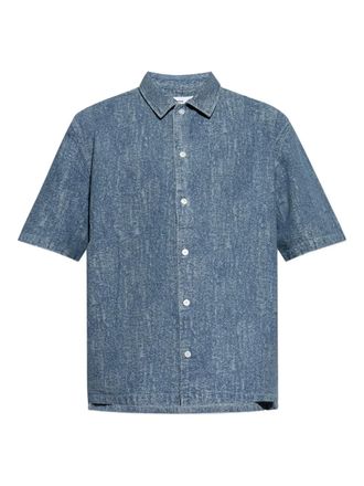 Samsøe & Samsøe chemise en jean à effet délavé - Bleu