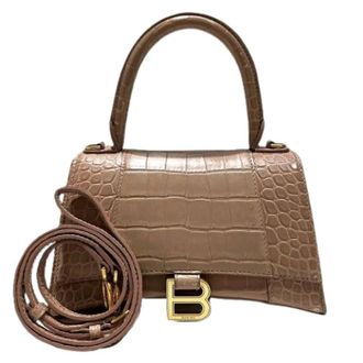 Balenciaga Sac &agrave; main en cuir Hourglass Pre-owned - Femme - Pre-owned - Beige - Taille: ONE Size