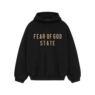 Fear of God Essentials Fleece Hoodie - - Sweatshirts & Hoodies - Herren - Schwarzk - S