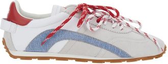 Dsquared2 Homme, Chaussures, Blanc, Taille: 40 EU Suede Lace-up Baskets