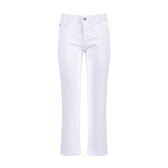 Nenette Femme, Jeans, Blanc, Taille: 38 FR Jean slim fit en gabardine blanc