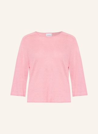 Comma Comma Pullover Mit Leinen Und 3/4-Arm pink