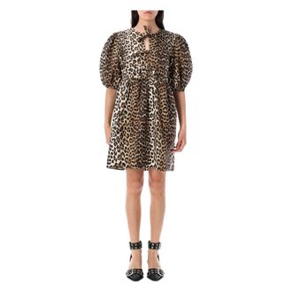 Ganni Damen, Kleider, Braun, XSGr&ouml;&szlig;e